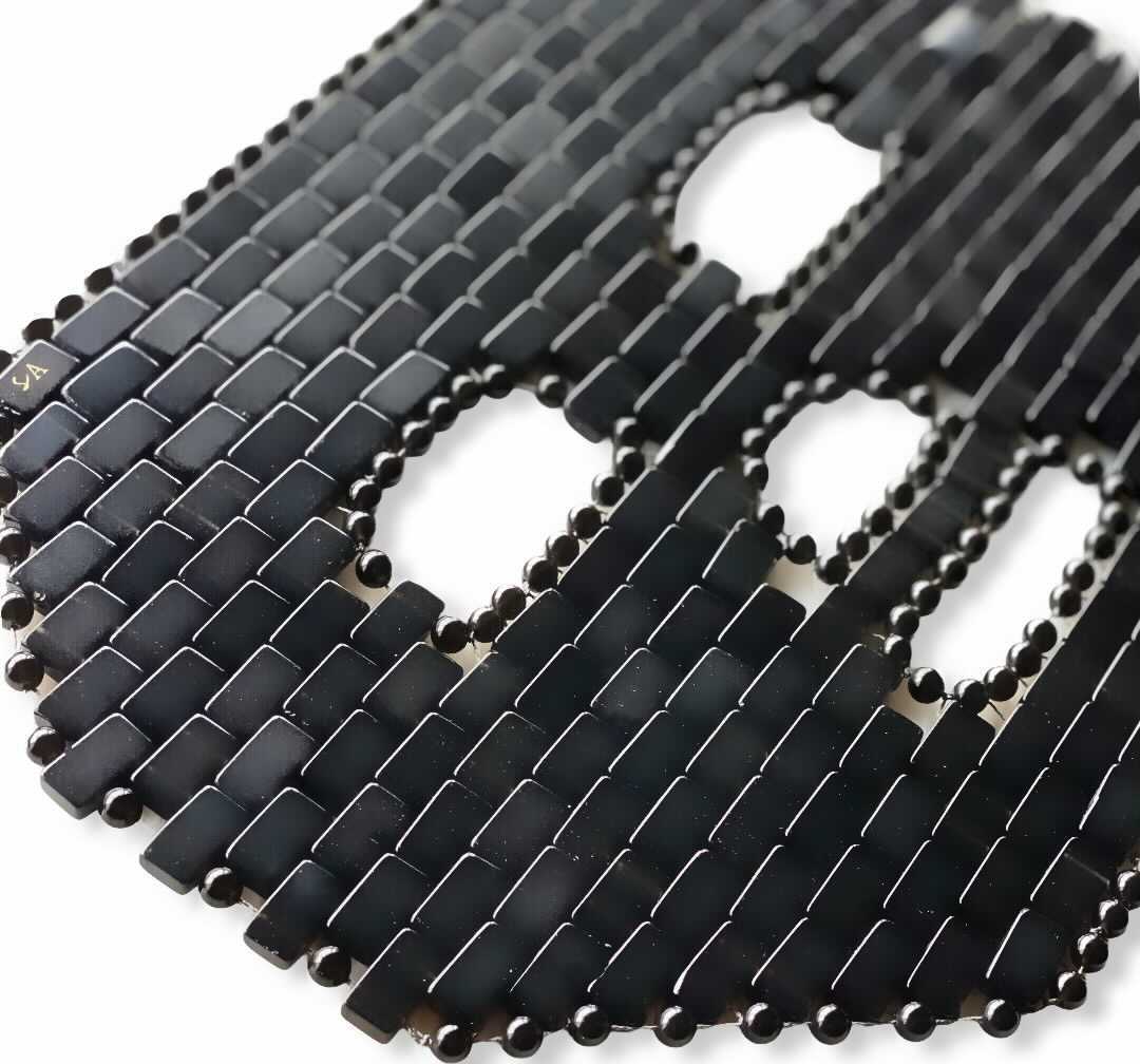 Hand Made Luxe Black Obsidian Face Mask