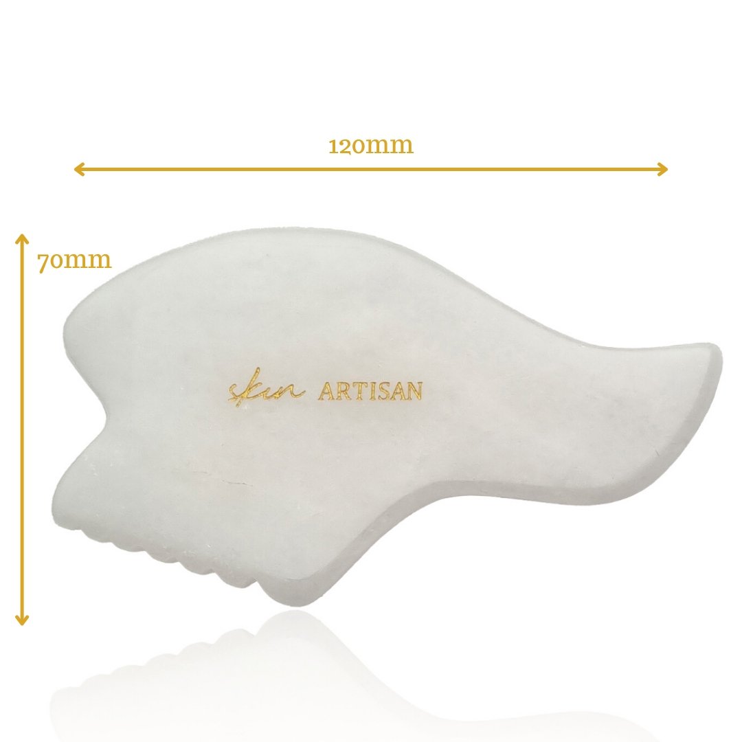 White Jade Gua Sha - Body + Face Tool Australia